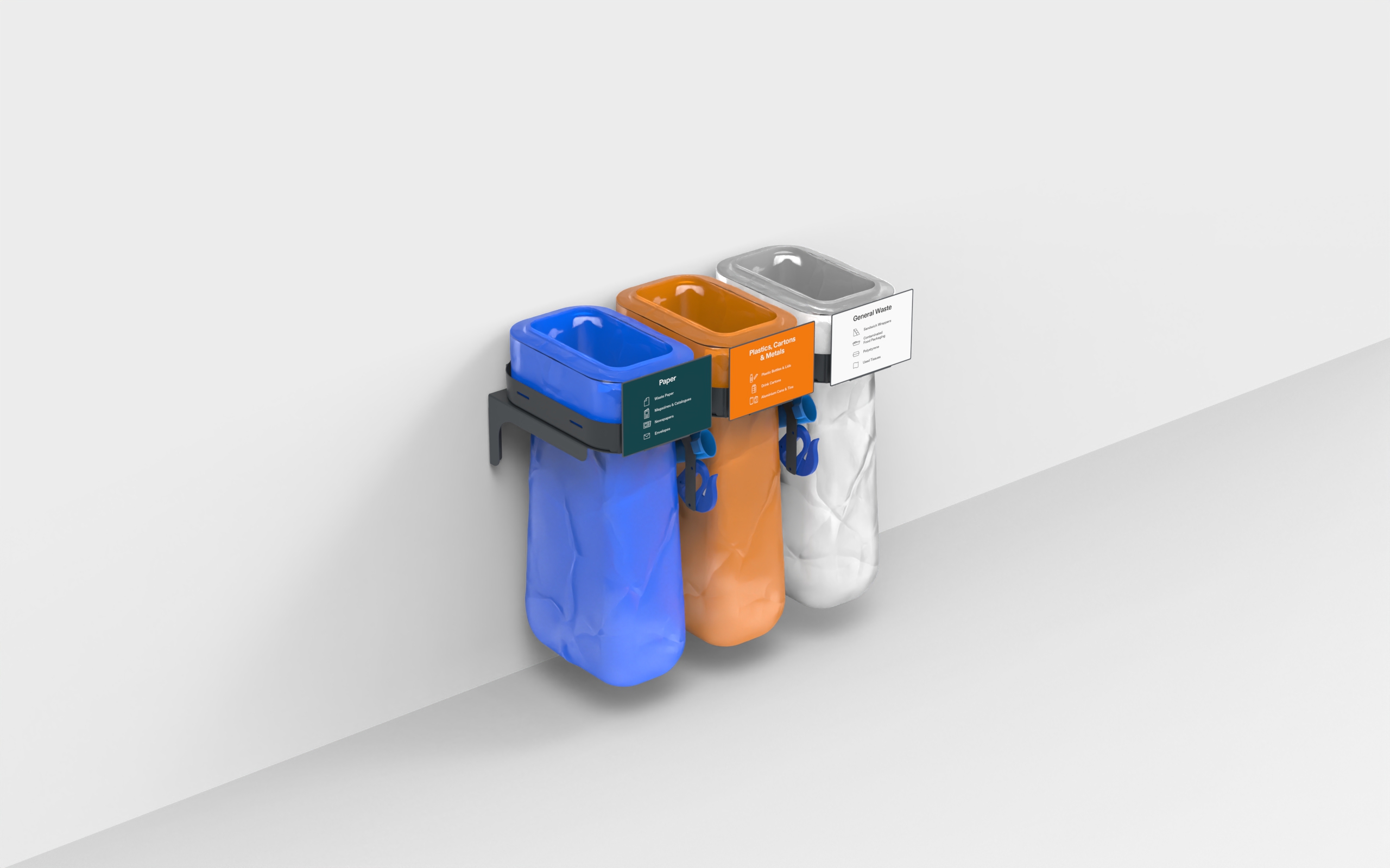 Efficient Recycling in Small Spaces Starts with Wall Mounted Bins - Unisort