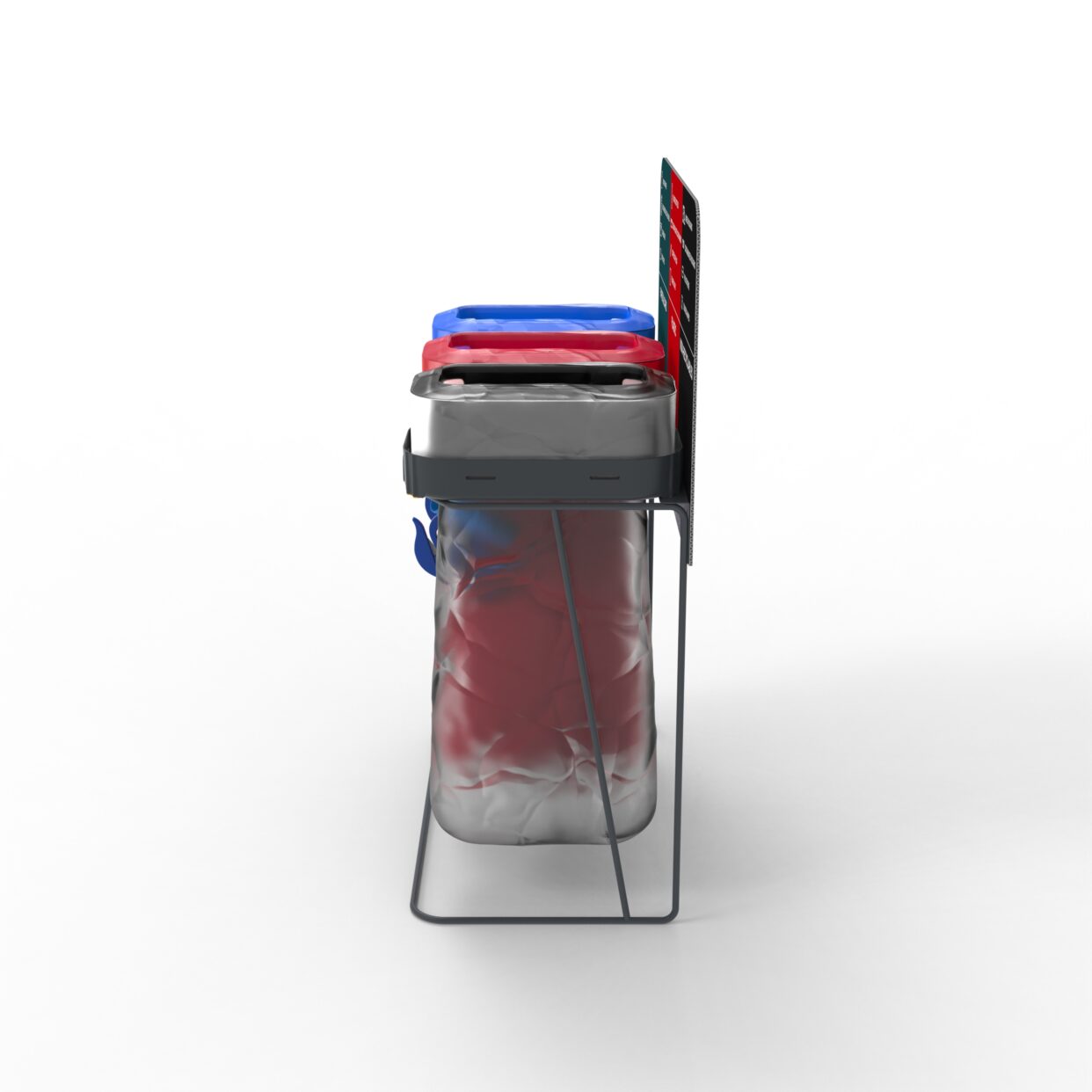 Unisort Mini Compact 3W Recycling Bin Station - Unisort
