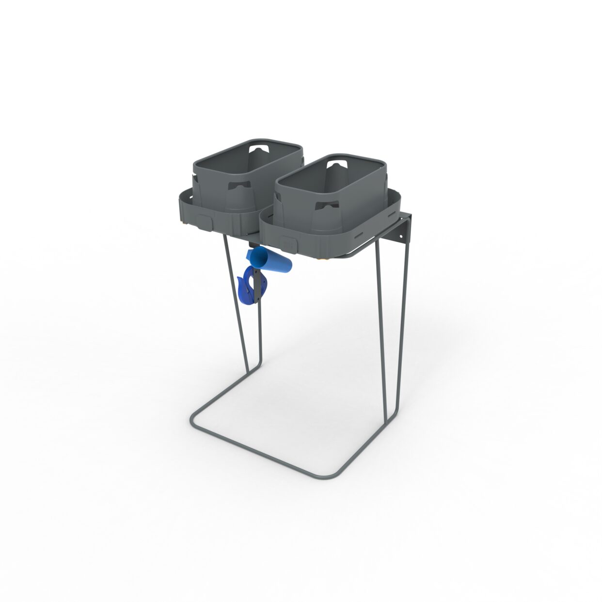 Unisort Mini Compact 2W Recycling Bin Station - Unisort