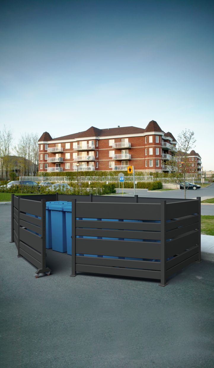 Vallo Recycling Bin Enclosure 1200mm Door Panel - Unisort