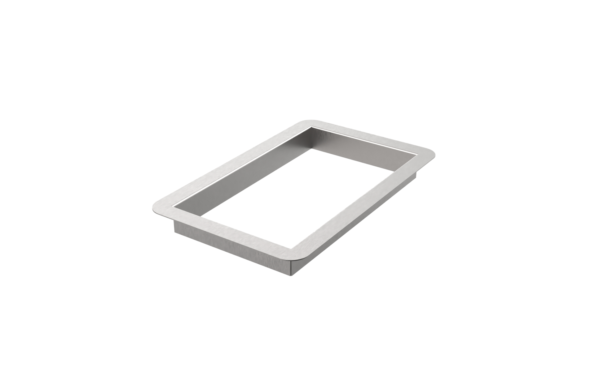 Unisort Edge Rectangle Waste Chute Insert - Stainless Steel - Unisort