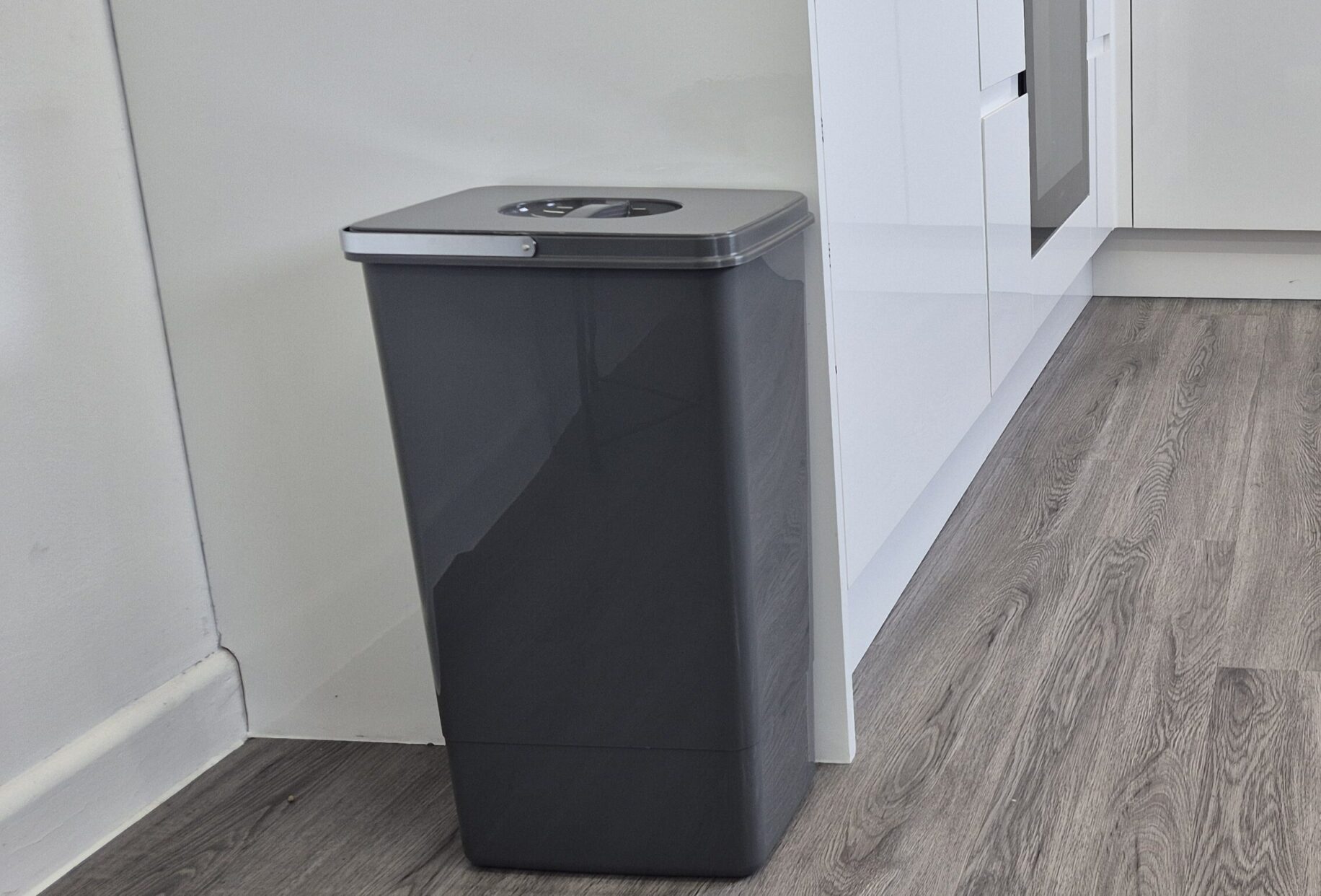 Unisort Food Waste Caddy Recycling Bins – Dark Grey – 26L - Unisort