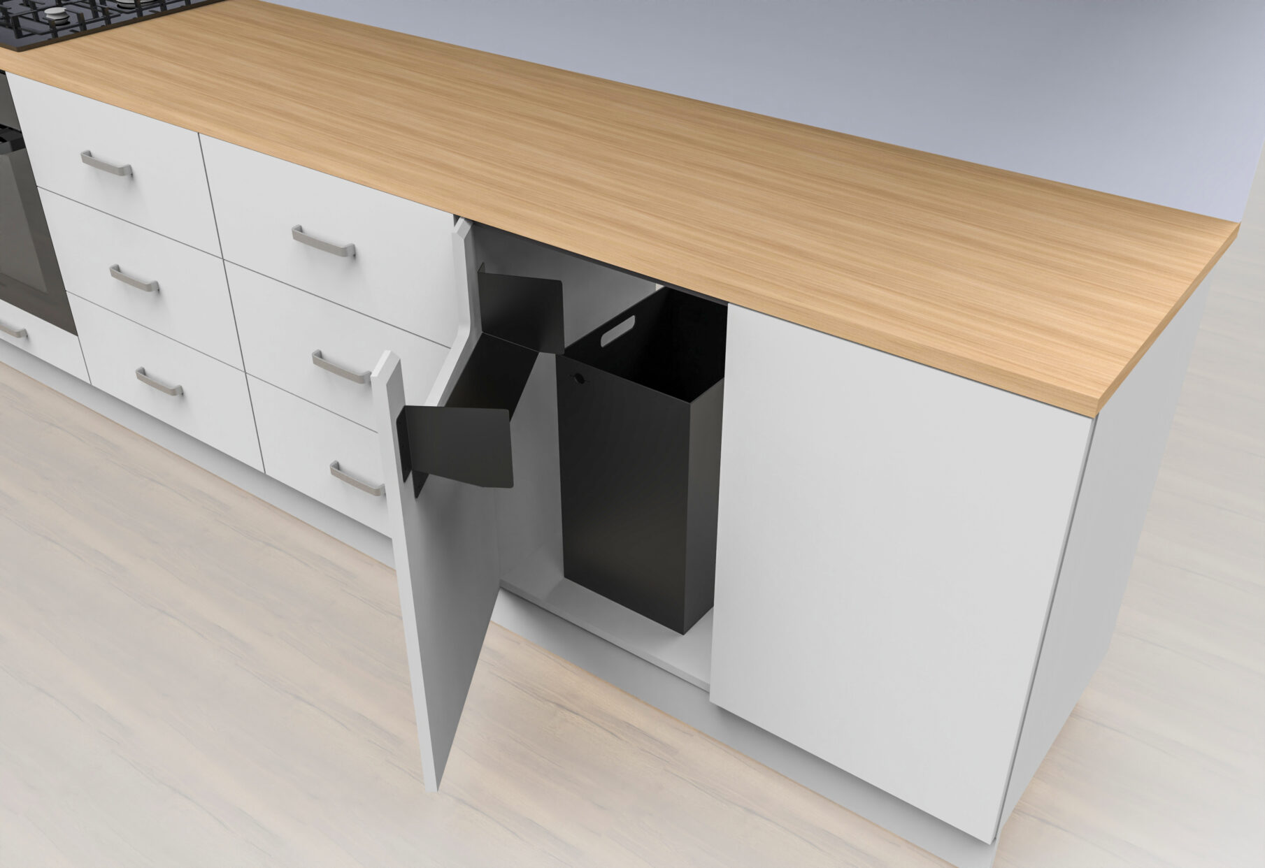 Unisort Internal Waste Diverter 370mm - Unisort